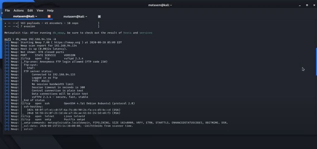 Using Metasploit And Nmap To Scan For Vulnerabilities